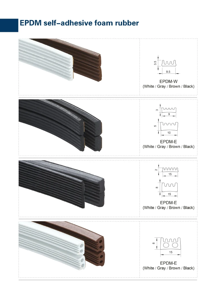 D Type Epdm Foam Self Molding Door Rubber Seal Strip For Wind ...