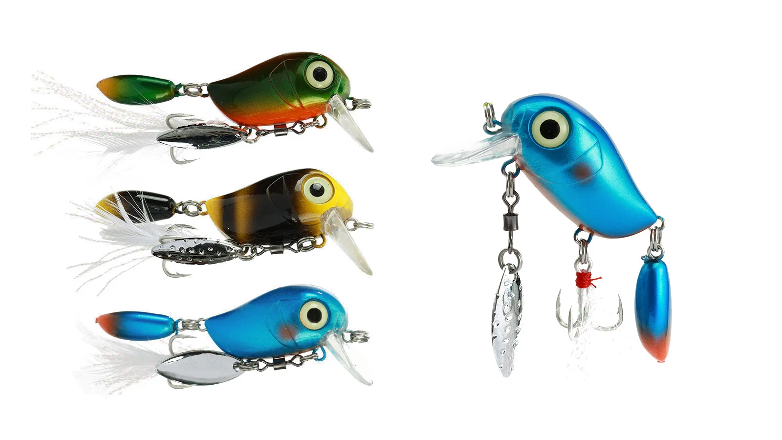 Thorforce New 5g 3.8cm Hard Plastic Lures Biomimetic Little Fat Minnow ...