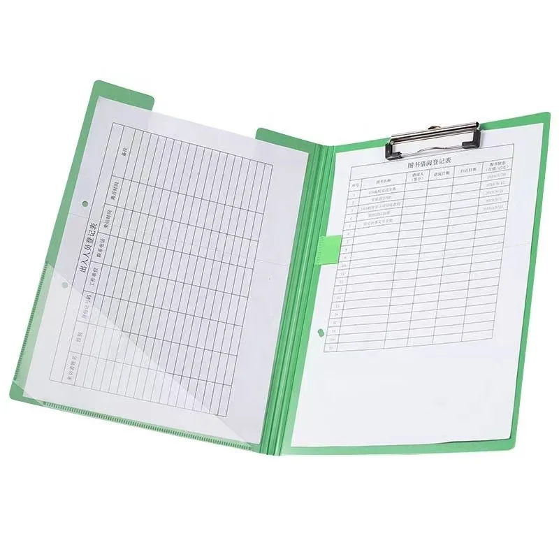 A4 Double Sided High Quality Folding Pvc Clipboard With Pocket With Pen ...