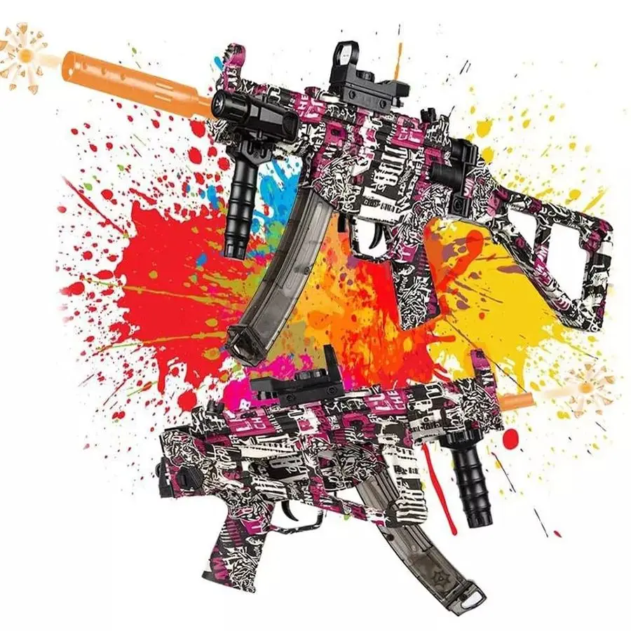 Mp5k M416 Toy Gun Classic Gel Water Bead Blaster With Splatter Ball ...
