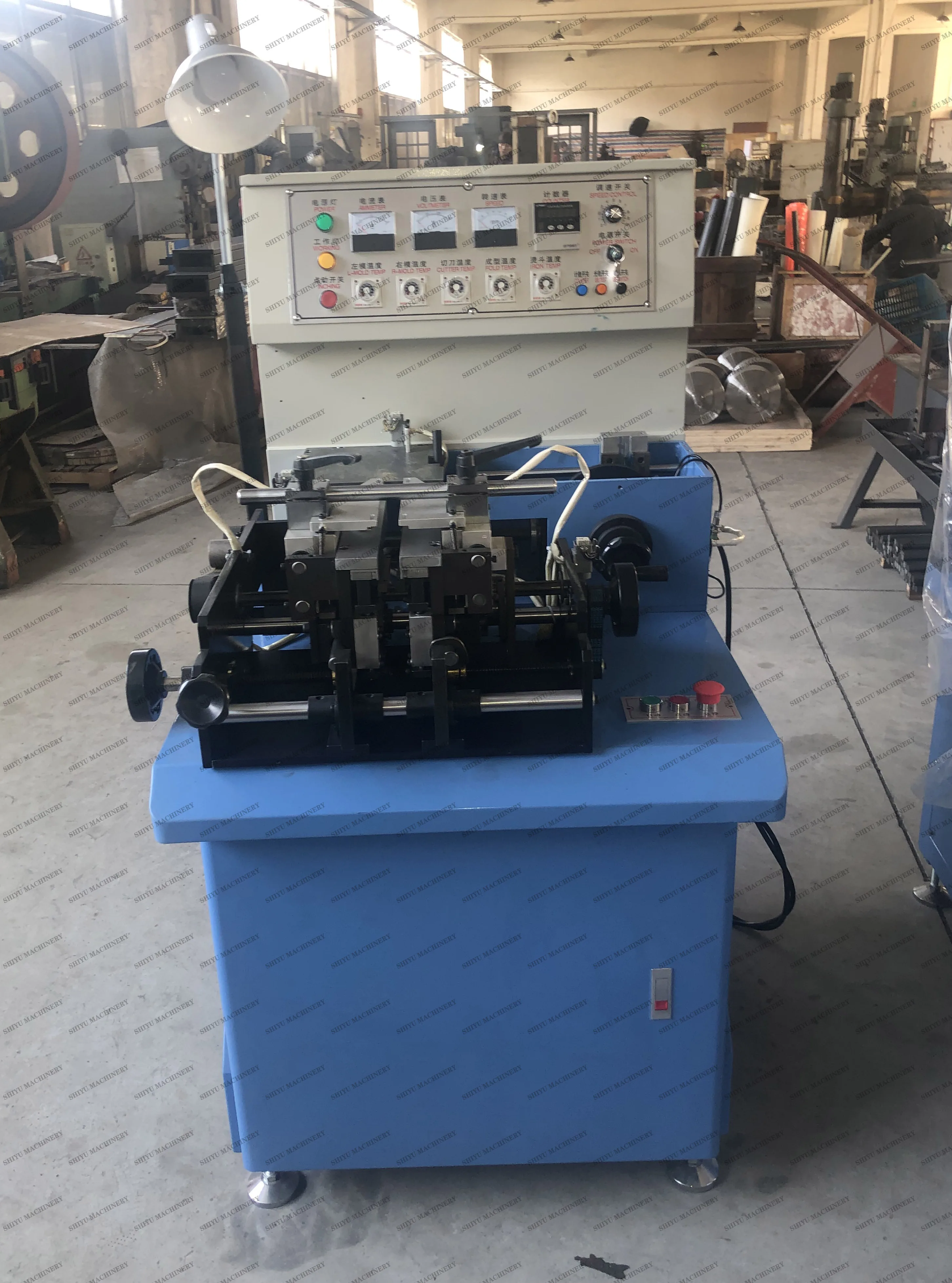 Satin Ribbon Label Cutting and Folding Machine with Hot and Cold ...