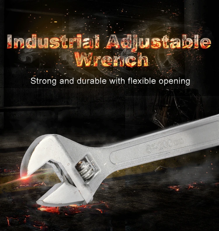 High Quality Big Opening Universal Socket Tool Wide Adjustable Wrench ...