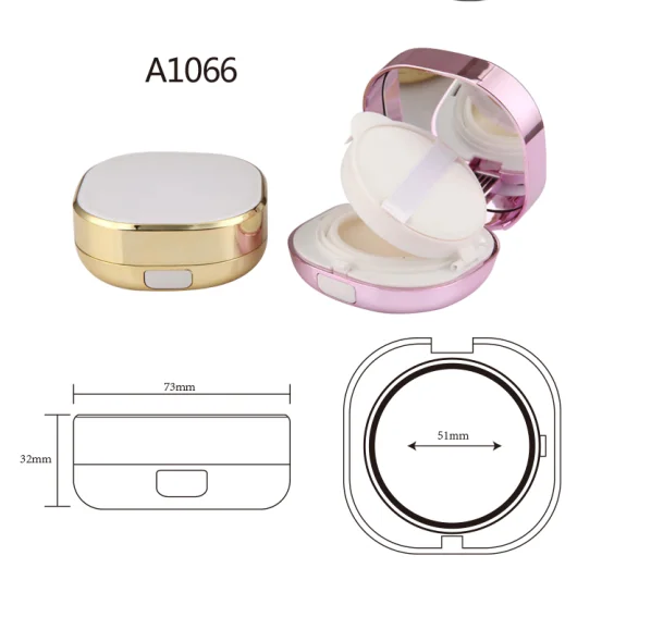 wholesale plastic cosmetic blush foundation airless compact case ...
