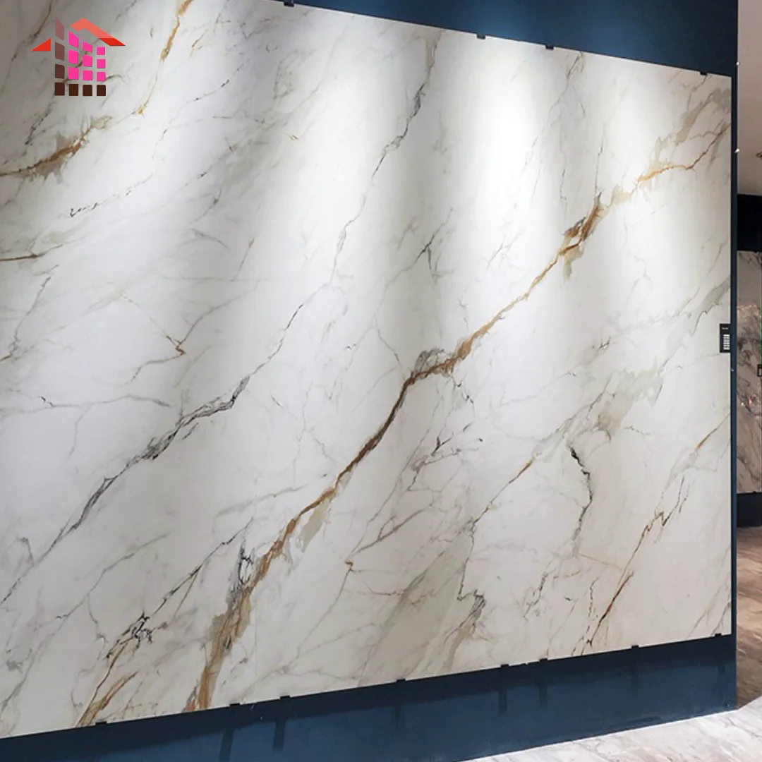 Natural Italian Calacatta Gold Vein White Marble Floor And Wall Tile ...