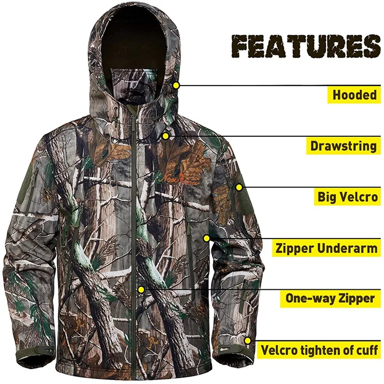 BOWINS Woodland Camo Hunting Camouflage 3D Premium Hunting Camo Suit ...