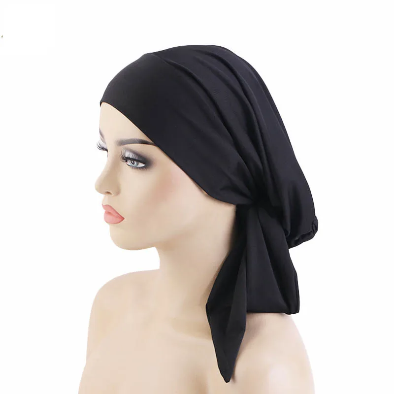 Go Party Ethnic Style Muslim 9 Colors Elastic Headscarf Hats Turban ...
