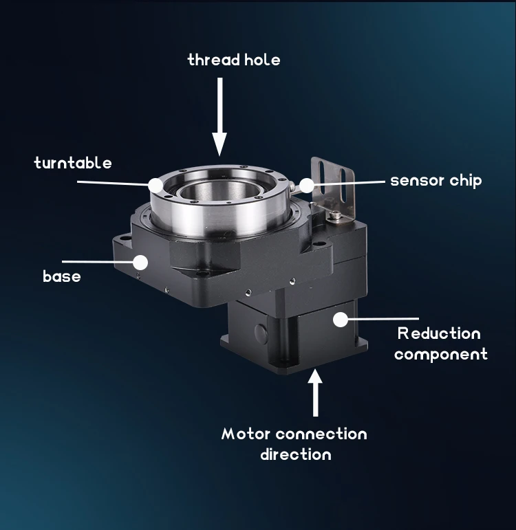 Hollow Turntable Rotary Positioning Platform Rotary Table Servo Motor ...