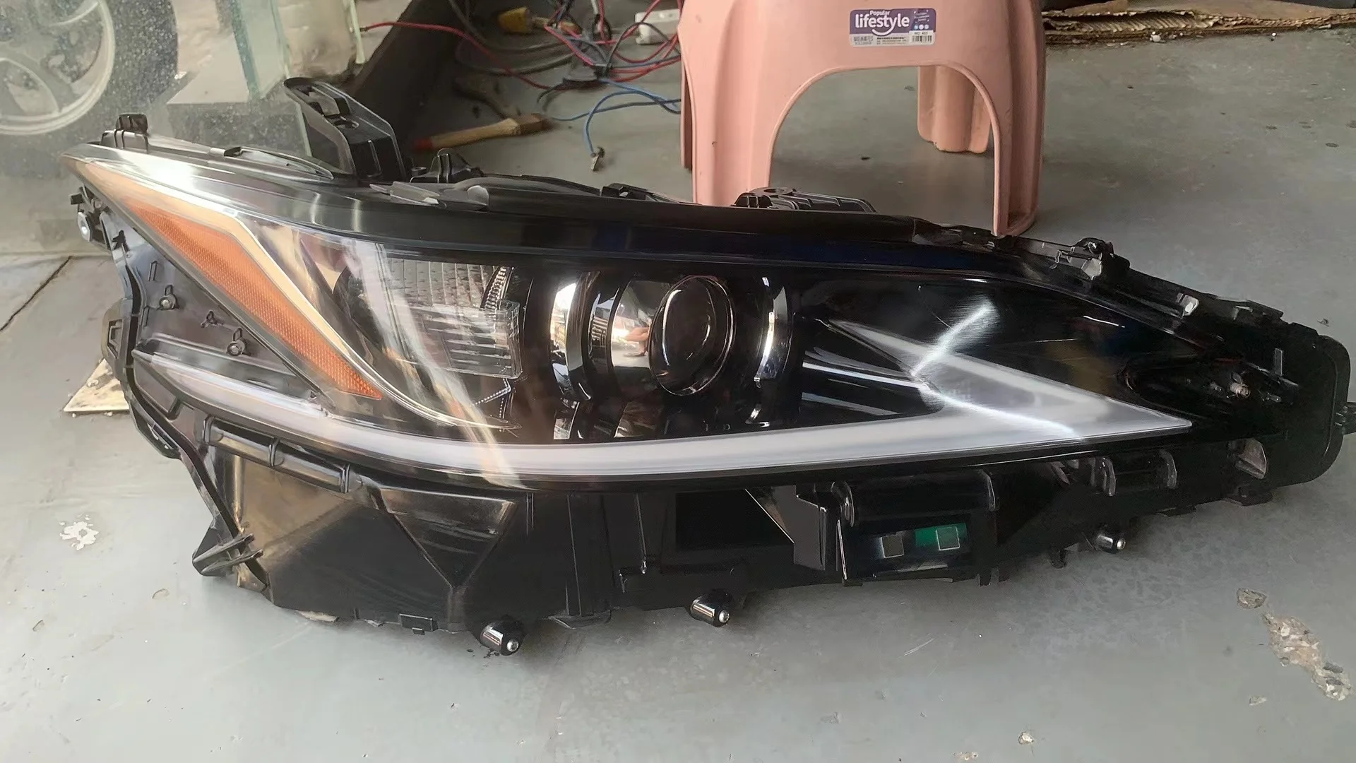 Led Headlights For Lexus Es Headlights 250 300h 350 2019-2022 Triple ...