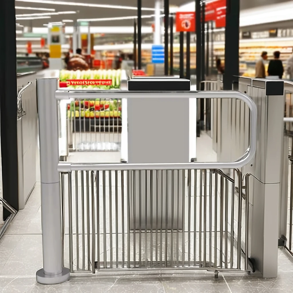 Secure & Efficient Manual Barrier Metal Turnstile for Retail