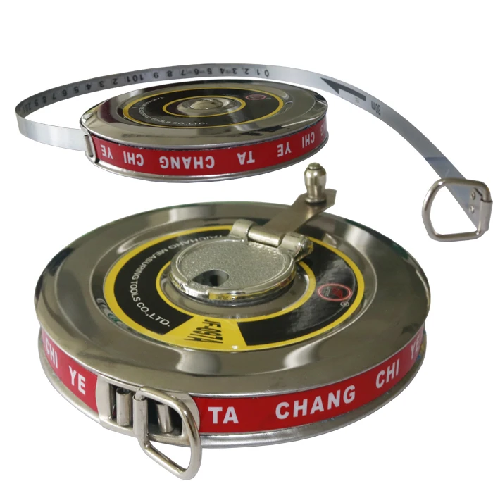 Metal Shell Measuring Tape Steel Open Reel Frame 20m 30m 50m Steel Tape ...