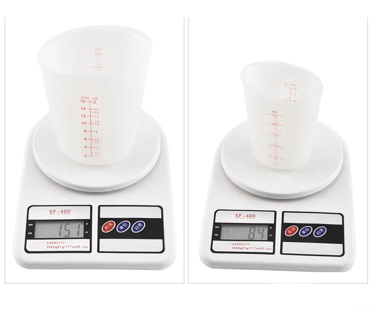 250ml/500ml Food Grade Silicone Kitchen Measuring Tools Silicone ...