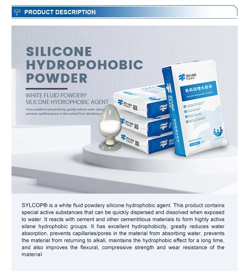 Silicone Hydrophobic Powder For Concrete Hydrophobic Agent For Cemment ...