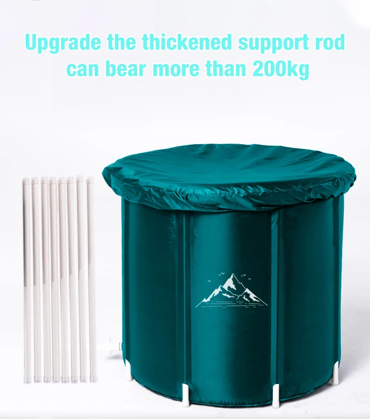 Round Inflatable Ice Tub for Recovery - Portable & Customizable