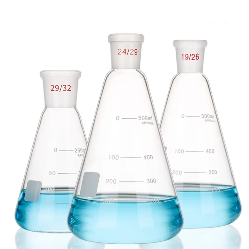 Tiandi Lab Glass Erlenmeyer Flask 500ml With 24/40 Ground Joint ...