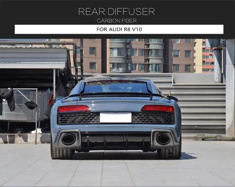 Dry Carbon Fiber Rear Diffuser for Audi R8 V10 Coupe 2023| Alibaba.com