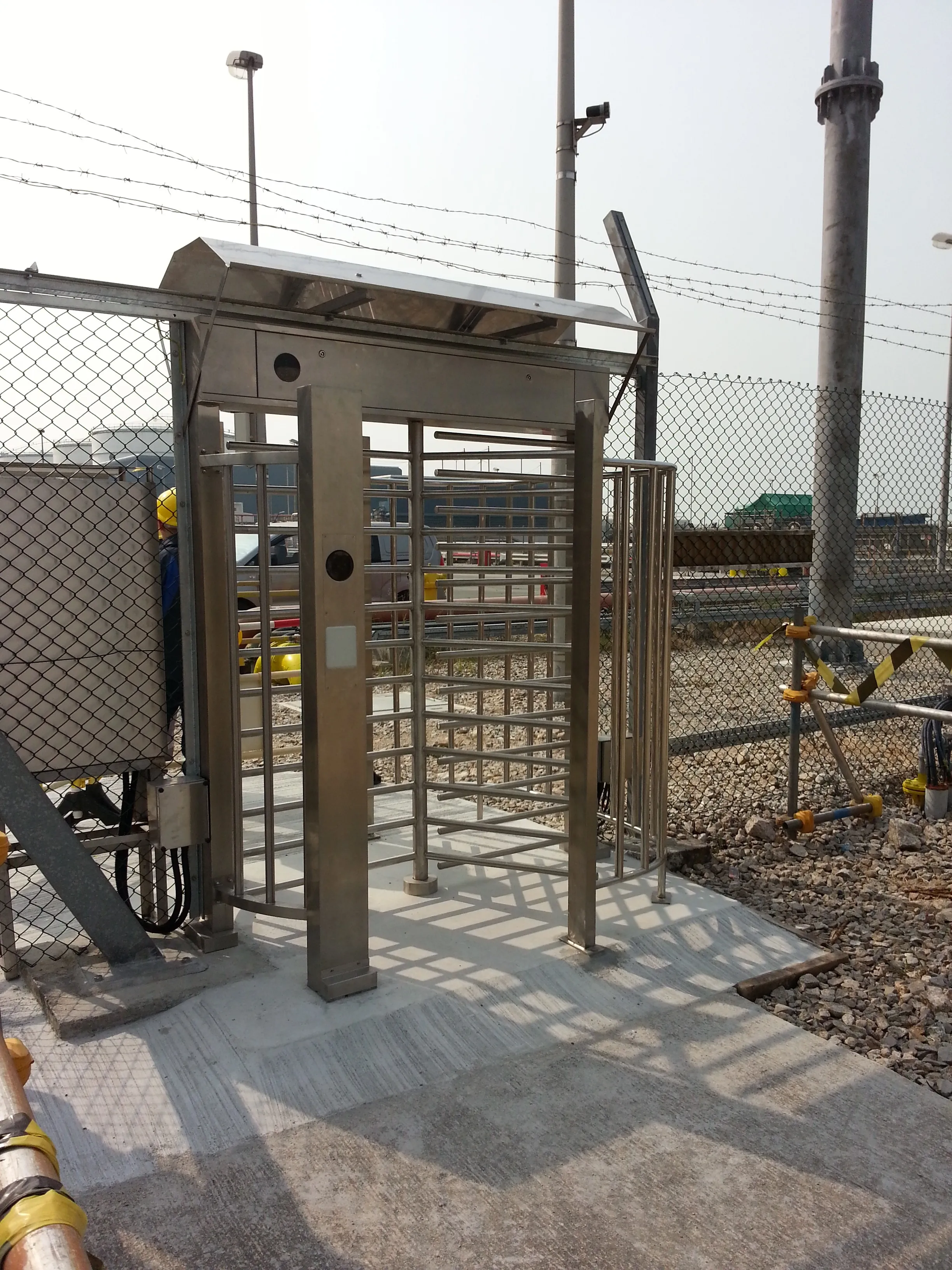 Secure Pedestrian Access with PINYI Full Height Turnstile