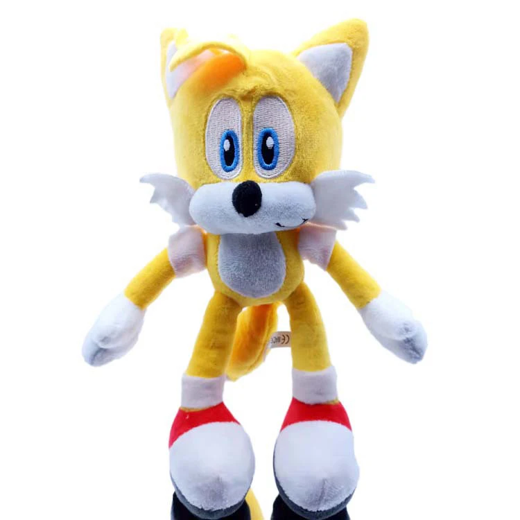 Stuffed Peluche Cartoon Character Tails Amy Rose Shadow Silver Knuckles ...