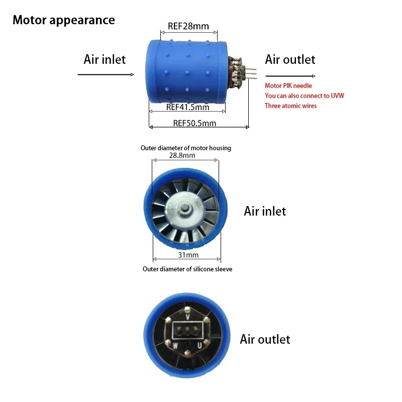 DC 9V 12V 24V 100000RPM Ultra-High Speed BLDC Motor for CNC