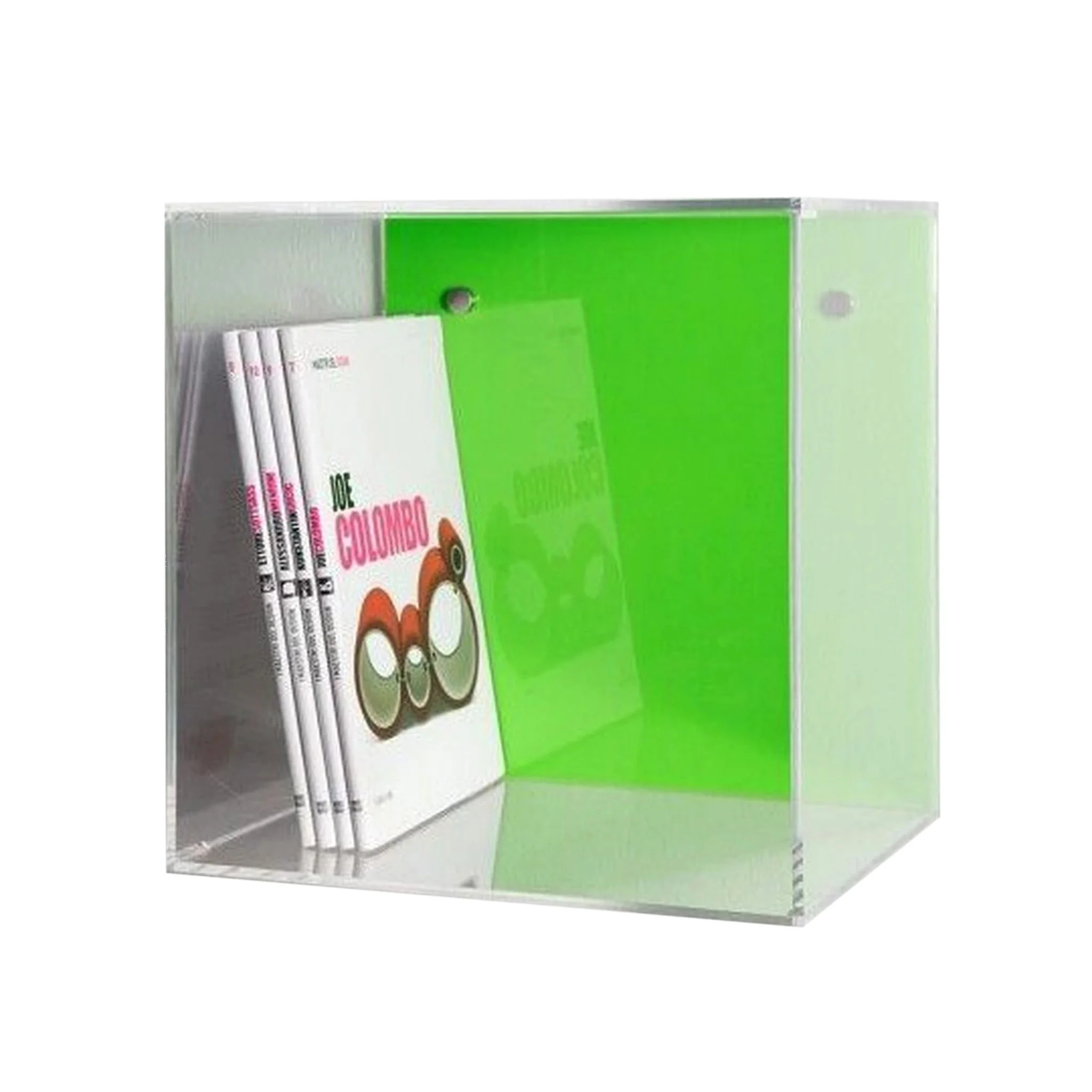 Custom Wall Mounted Cube Clear Acrylic Storage Box