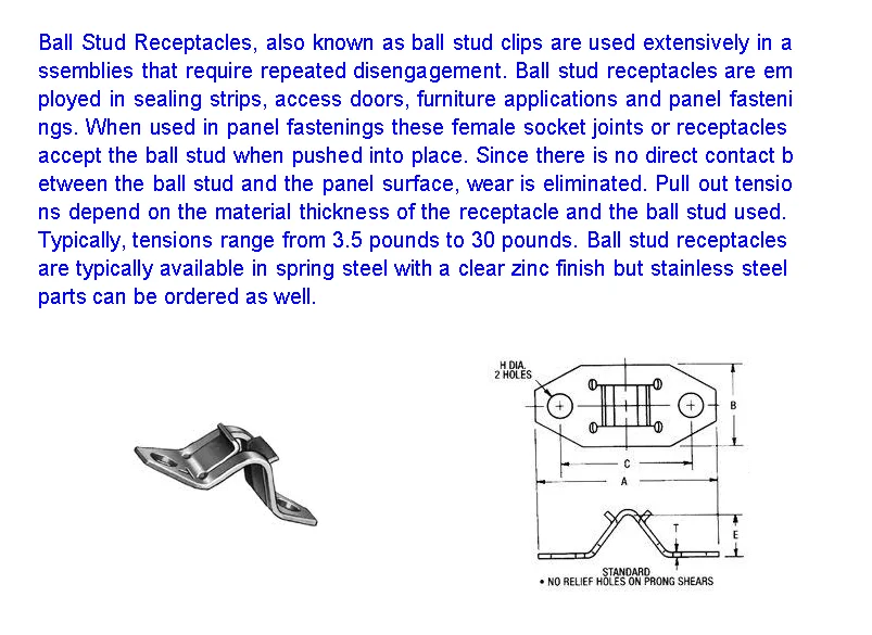 Ball Studs and Receptacles - Durable and Versatile Solutions