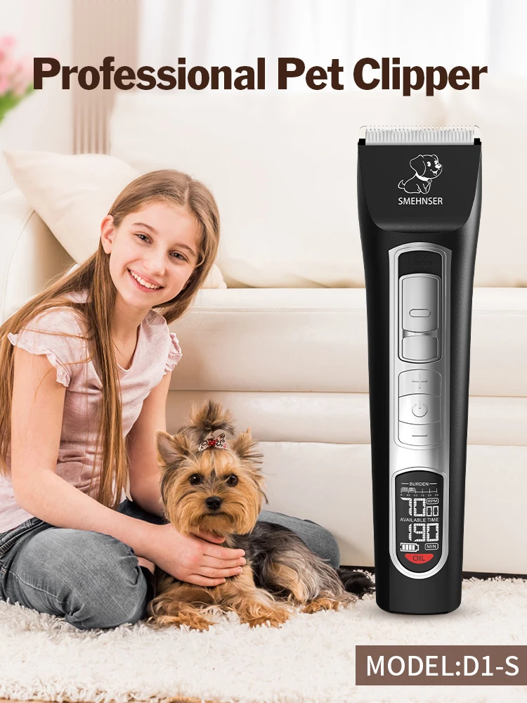 Professional Cordless Pet Hair Clipper - Low Noise & Portable