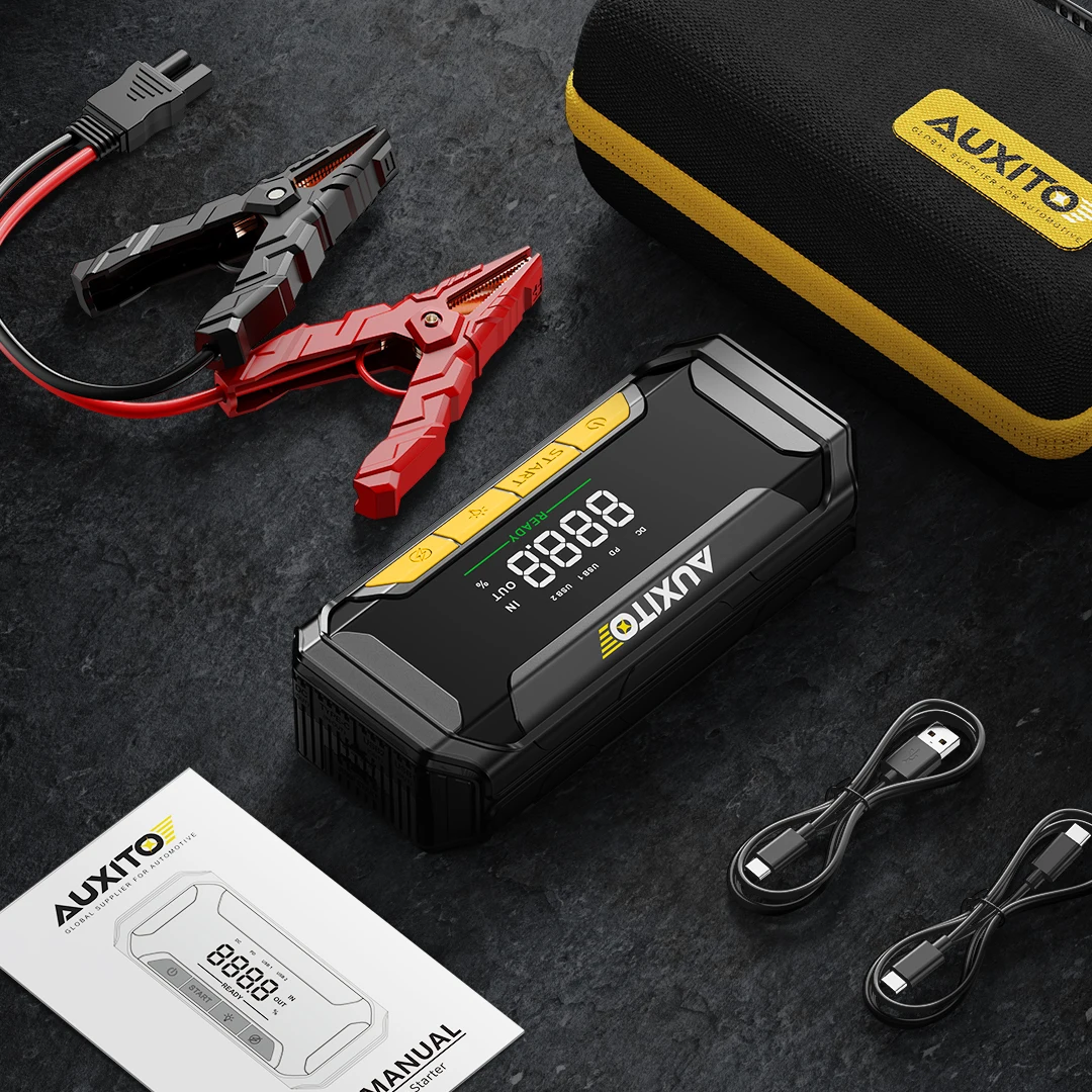 AUXITO J503 Portable 6000A Jump Starter Power 12V Battery Jump Box for ...