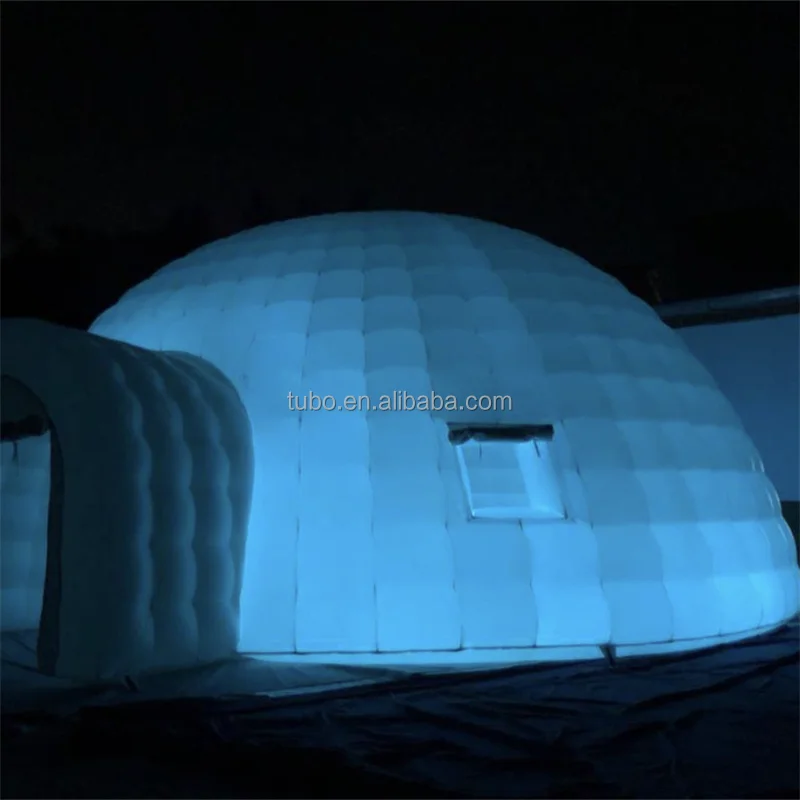 Inflatable Igloo Dome Tent with Air Blower(4m Dia, Blue) Inflatable ...