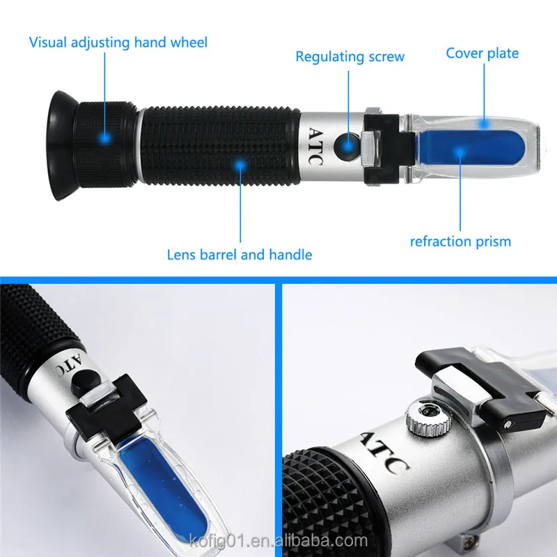 4-in-1 Anti-Freeze Coolant Refractometer Tester in Fahrenheit ATC ...
