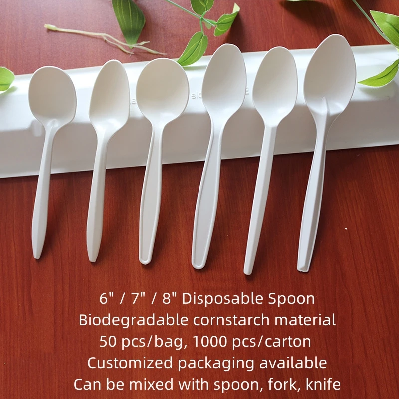 Solid and Durable Disposable Spoon Bulk Premium Plastic Spoon for Party ...