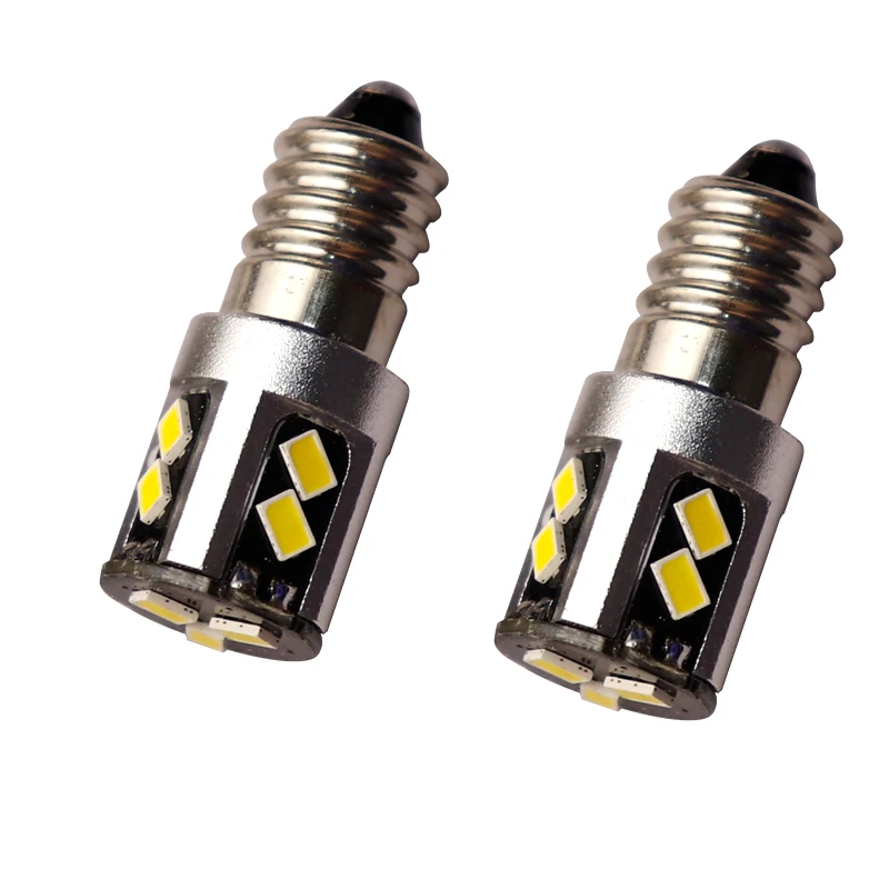 Ac 9v To 48v E10 Canbus No Error 11 Smd 3020 Led 3 Chips 2.8w Screw Led Indicator Bulb ...