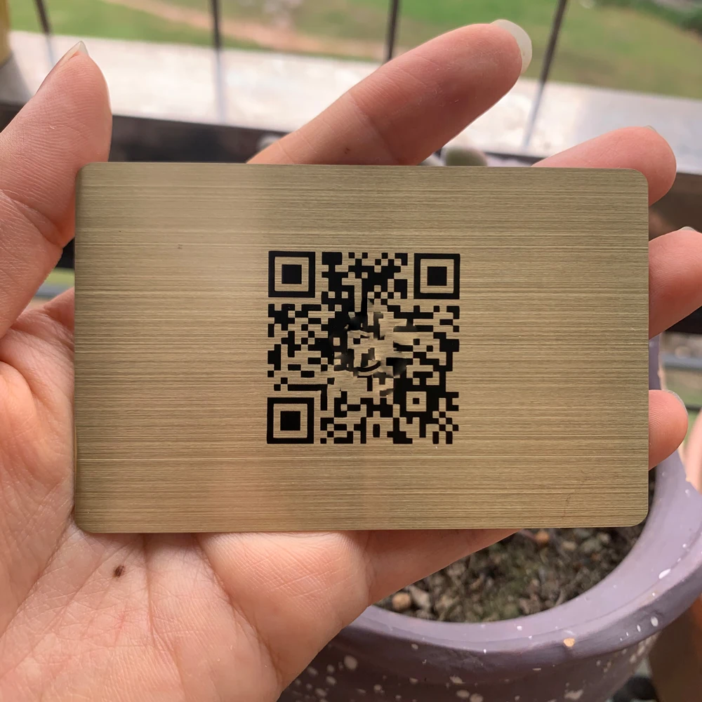 Custom Etched Metal VIP Membership Card - Stainless Steel