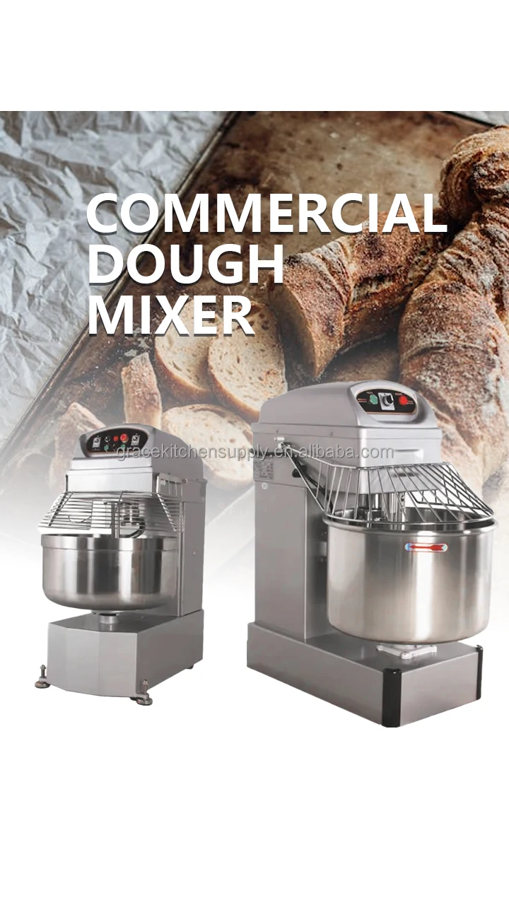 50kg 25kg 20kg Italian 100kg Industry 10kg Knead Spiral Flour Commercial Bakery Bread Commercial ...