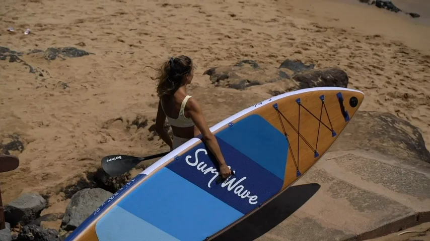 Wooden Double Layer Drop Stitch Sup Boards Quality Inflatable Paddle ...