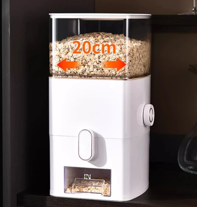 Rotary Airtight Storage Container Dry Food Wheat Flour Rice Cereal ...