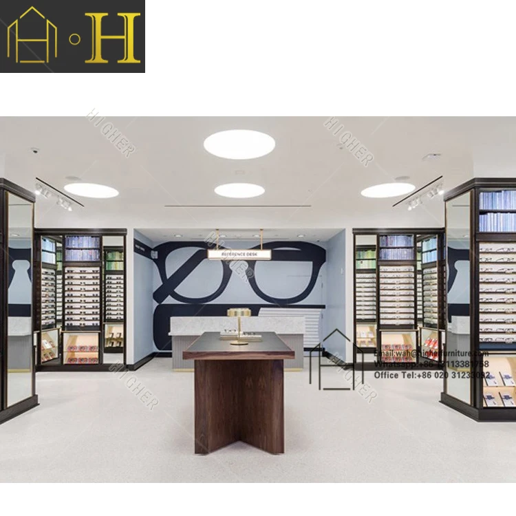 Eyewear Wall Shelf Display Stand Furniture Cabinet Optical Shopfitting ...