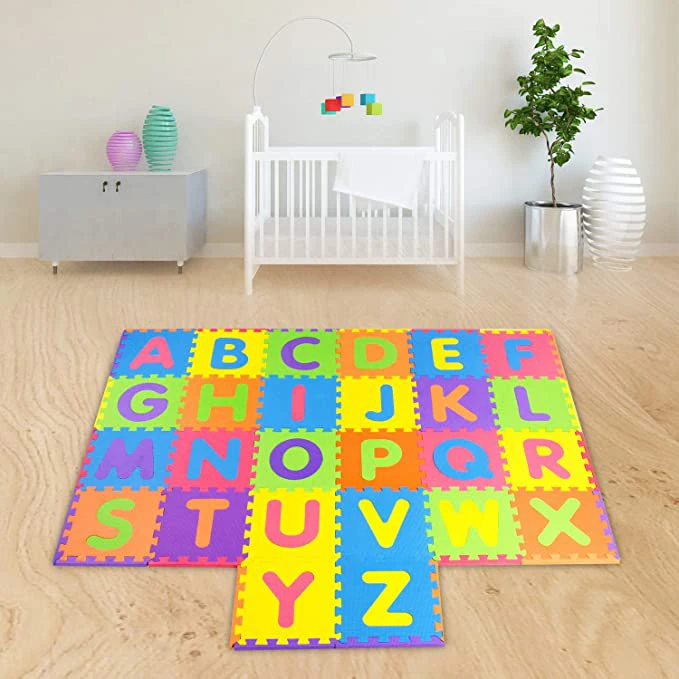 Large Foam Eva Alphabet Puzzle Mat Exercise Carpet Floor Mat For Kids ...