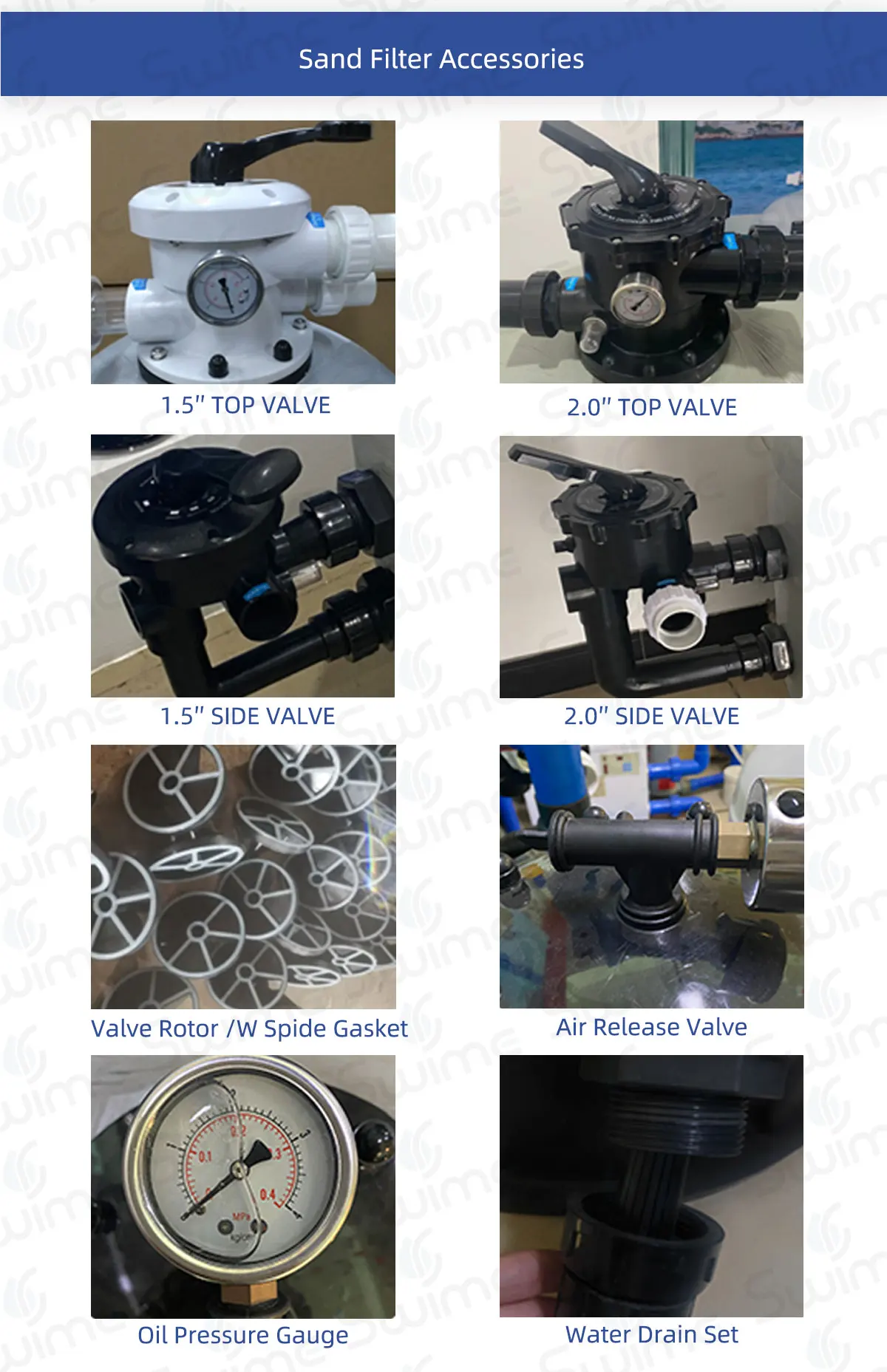 High Efficiency Water Treatment Sand Filter Used Swimming Pool Water ...