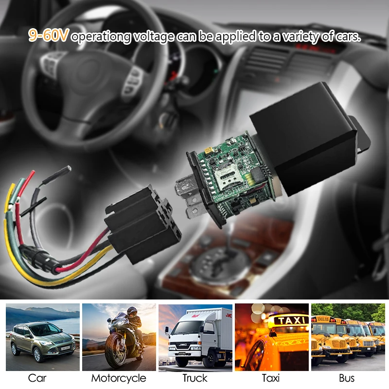 Gps Tracker Relay Moto Vehicle Car Anti Theft GPS Tracker With Sim Card ...