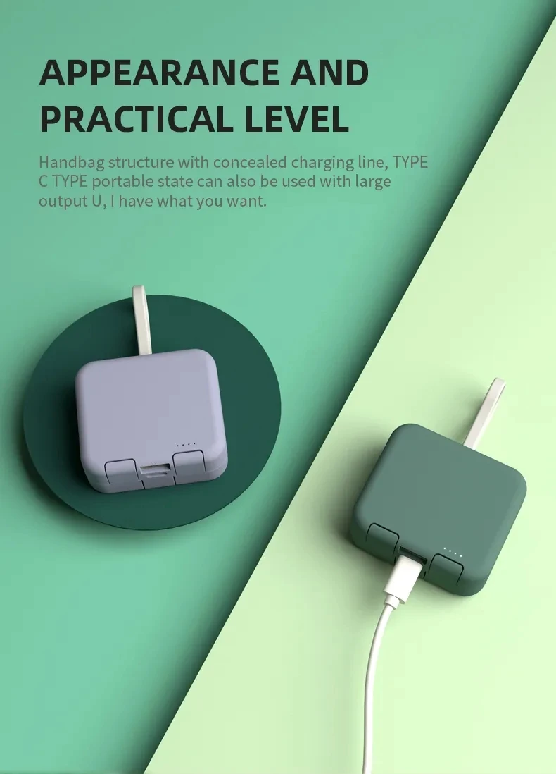 4000mah Foldable Back Clip Power Bank - Reliable Charging