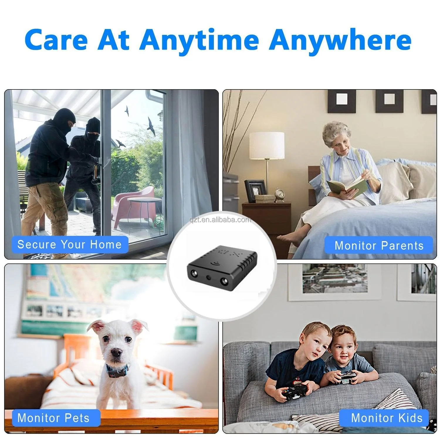 Smart WiFi Mini Camera with Mobile App Control for Home Security ...