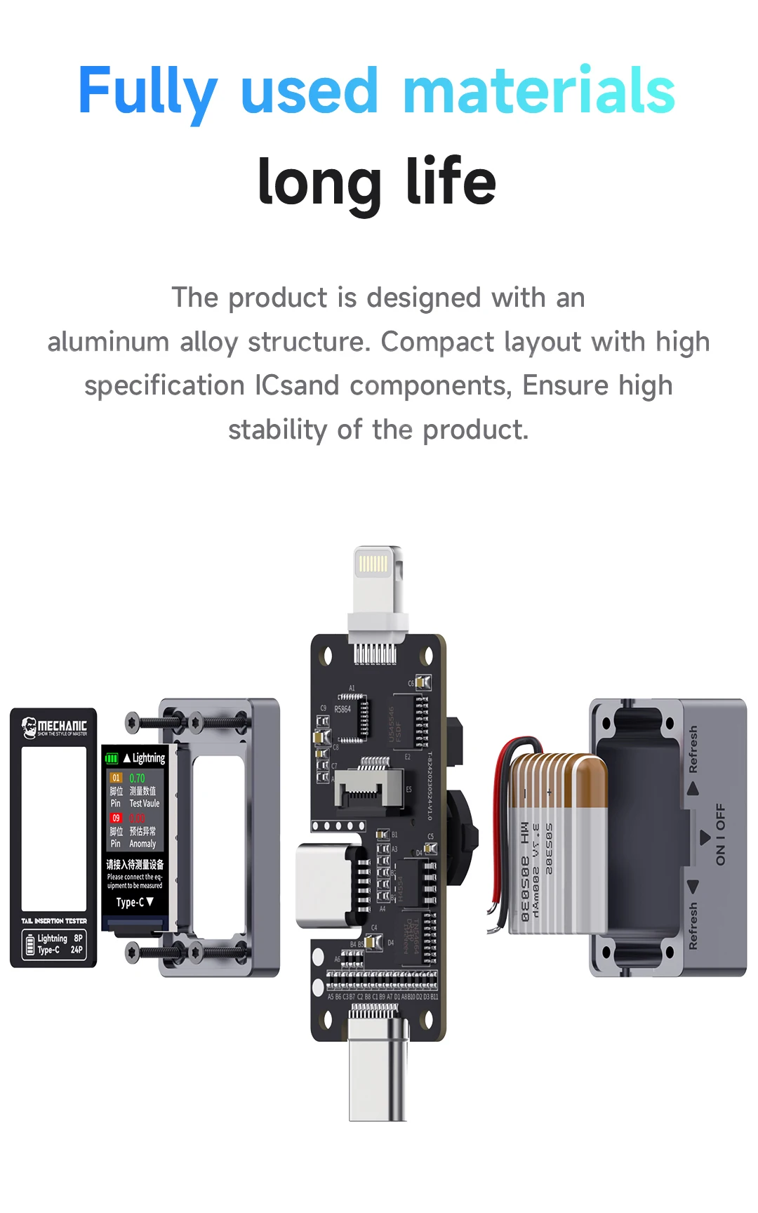 Mechanic T-824 Mobile Phone Tail Insertion Detector