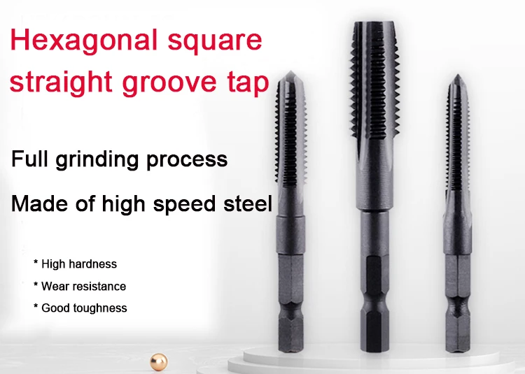 Wholesale Price Hexagonal Square Straight Groove Tap Hss Tap - Buy ...