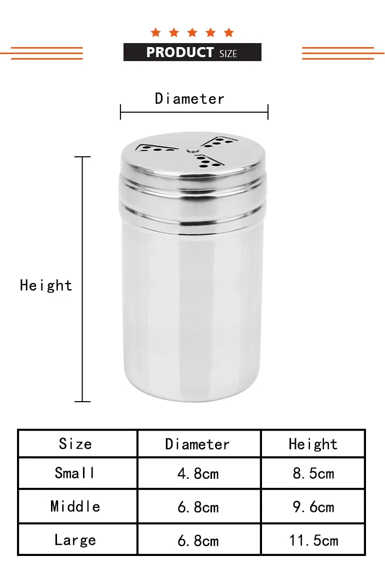 Rotating Cover Mini Stainless Steel Salt And Pepper Shaker Set For ...