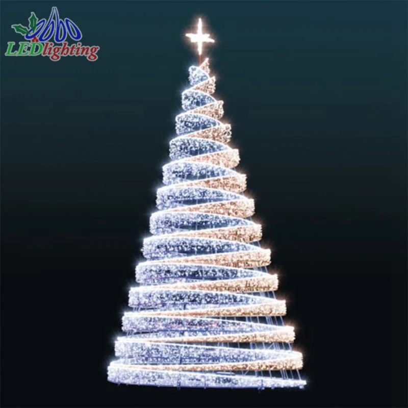 20 Feet Gold Color 30 Feet Metal Spiral Christmas Tree - Buy Metal ...