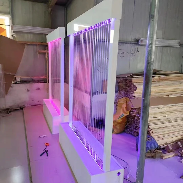 Decorative Indoor Fountain And Waterfall,Led Light Wall Waterfall ...