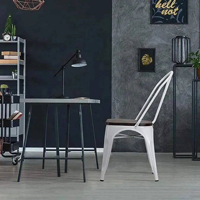 Industrial Style Garden Farmhouse Chair Vintage Retro Restaurant Cafe ...