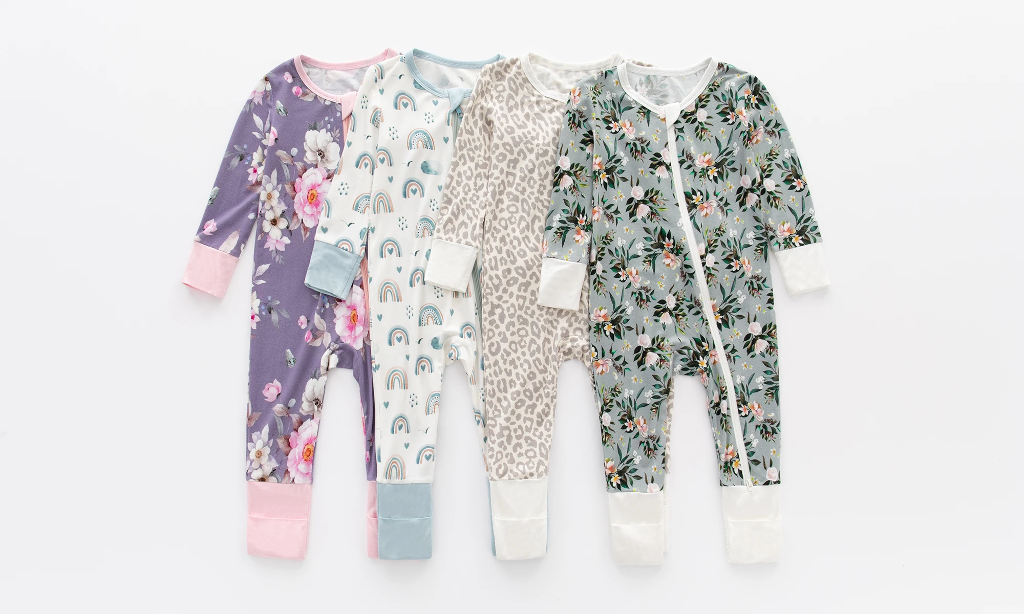 New Hot Custom Printed Baby Clothes Long Sleeves 95% Bamboo 5% Spandex ...