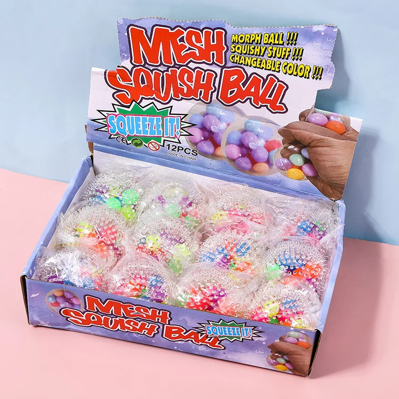 Toys Dna Nee Fidget Balls Toy Hand Spiky Dead Anxiety Rainbow Football ...