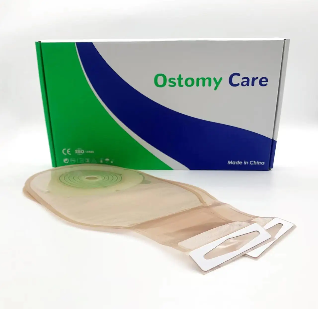 Ostomy One Piece Ostomy Bag For 50mm Hook And Loop Fasteners Colostomy ...