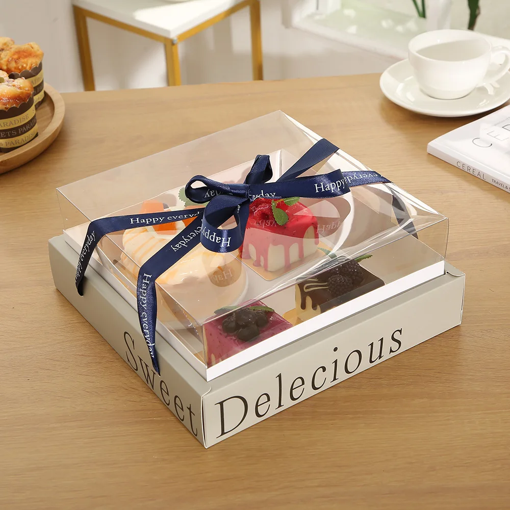 Transparent Paper Treat Boxes - Perfect for Cakes & Desserts